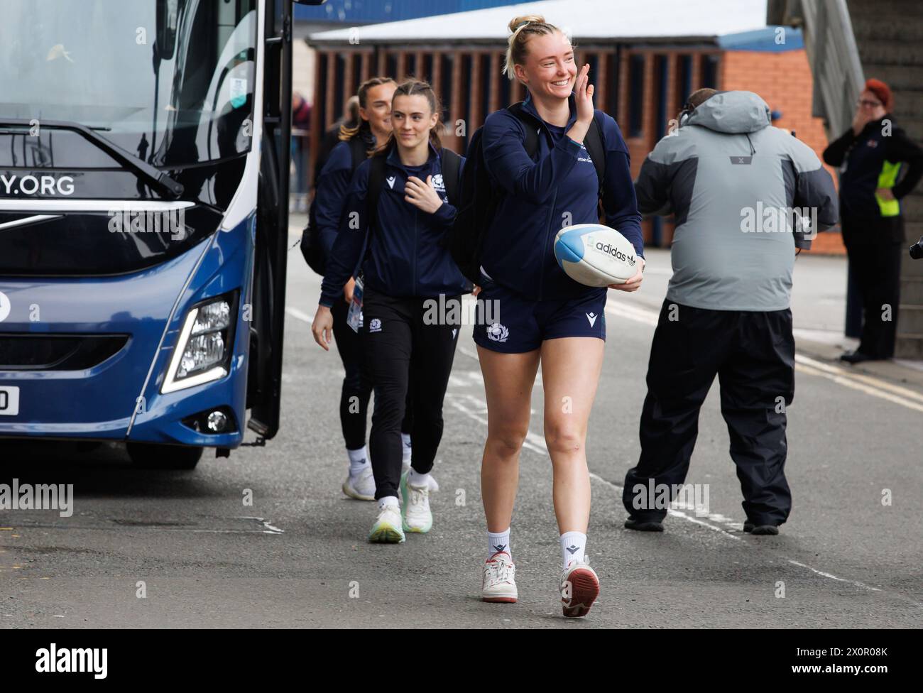 Scotland’s Fiona McIntosh arrives prior to the Guinness Women's Six ...
