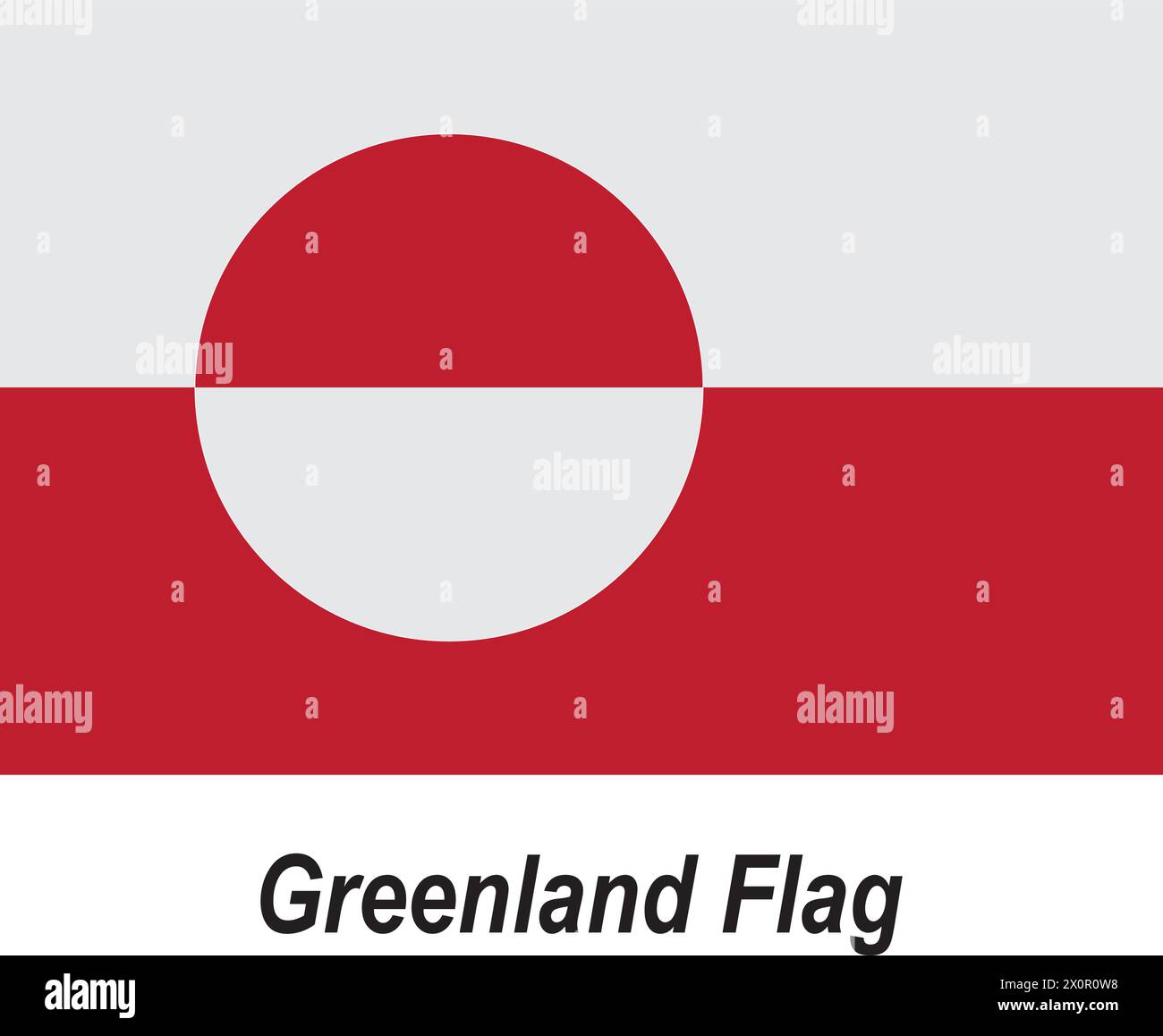Greenland flag Stock Vector Images - Alamy