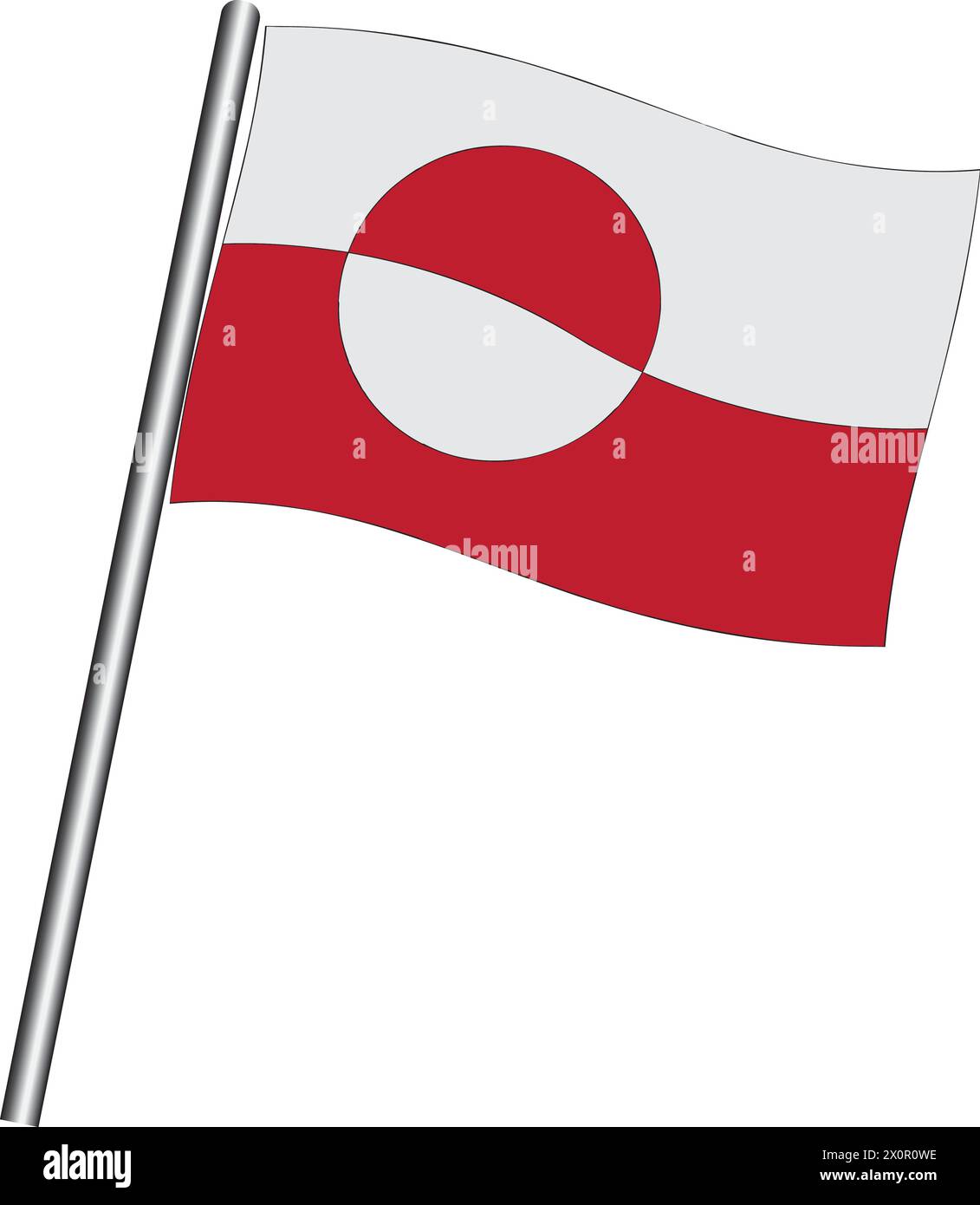 Greenland flag Stock Vector Images - Alamy