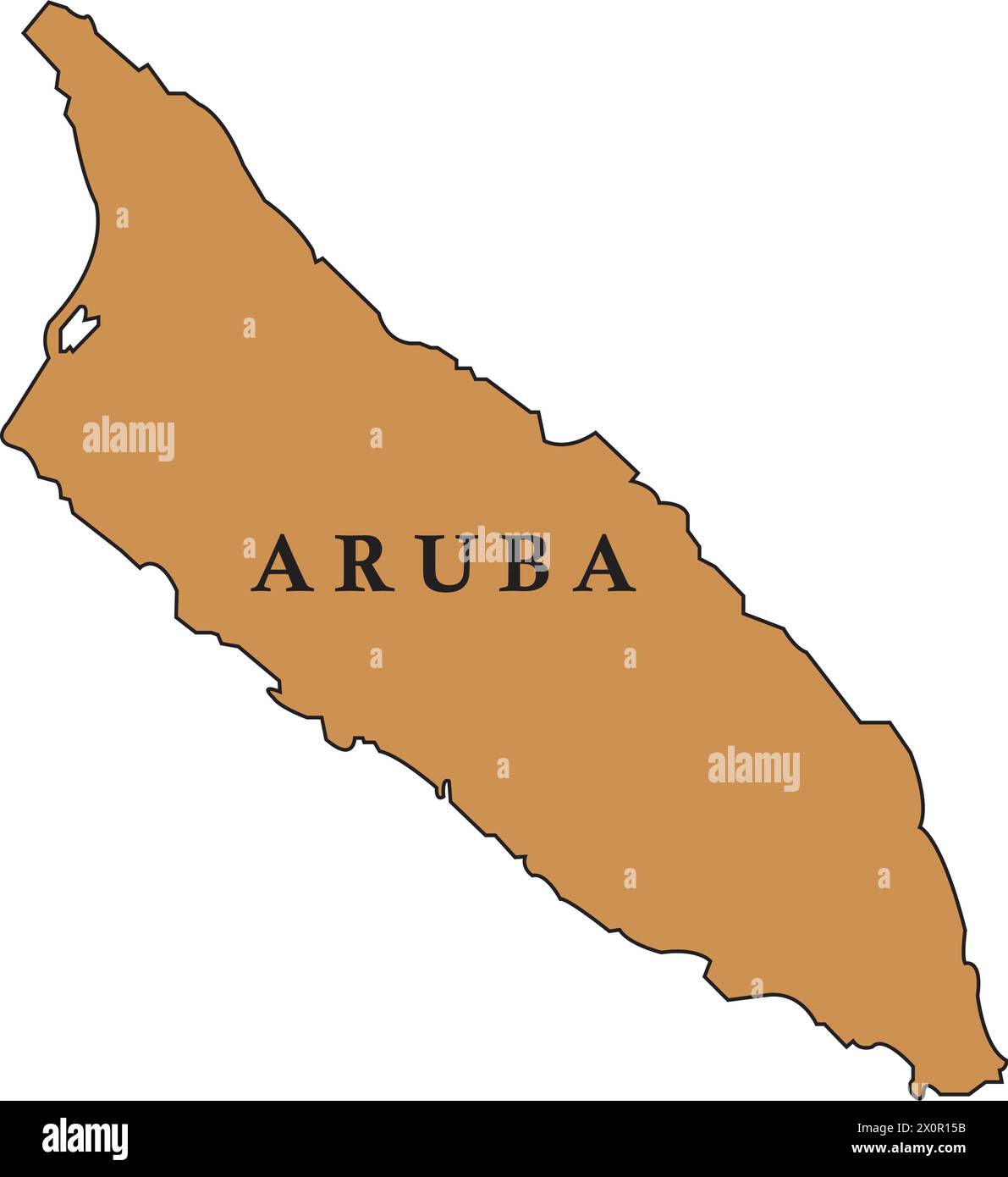 Aruba map hi-res stock photography and images - Alamy