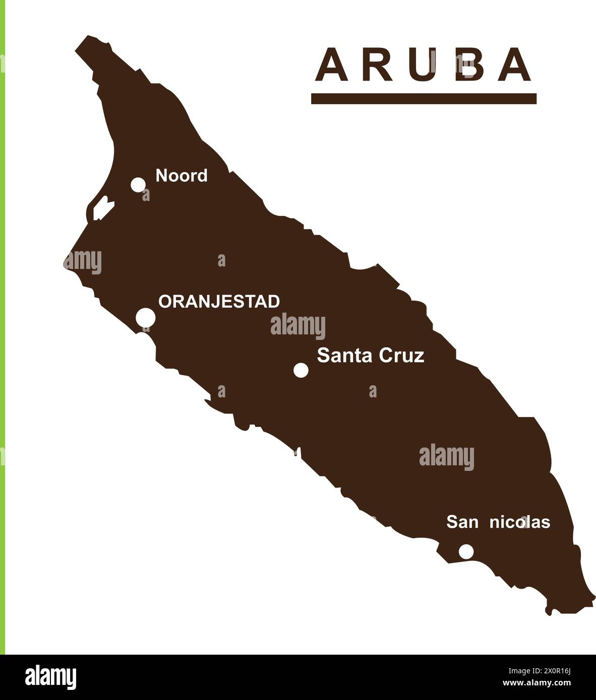 Map of aruba hi-res stock photography and images - Alamy