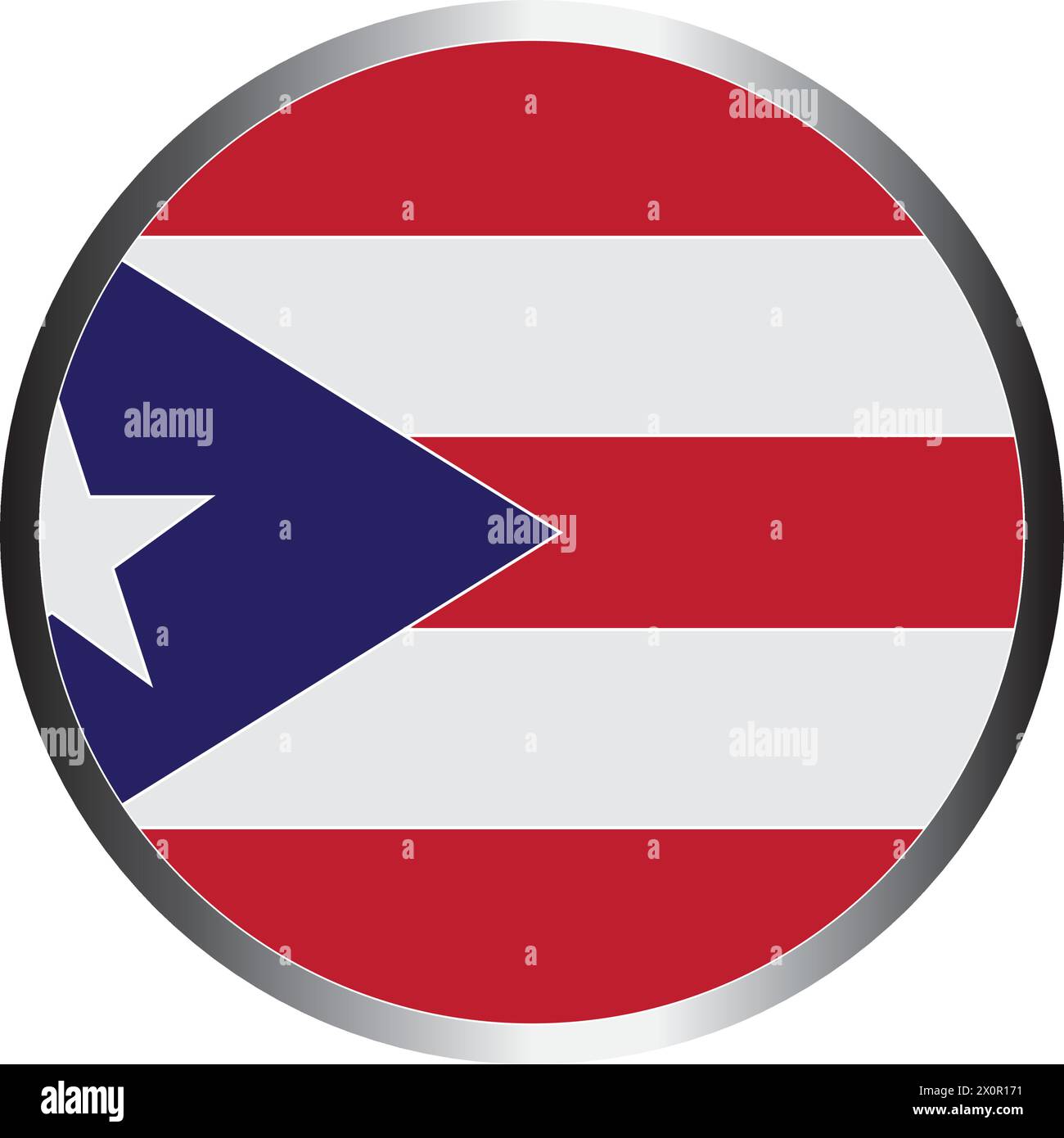 Poerto rico flag vector isolated on white background Stock Vector Image ...