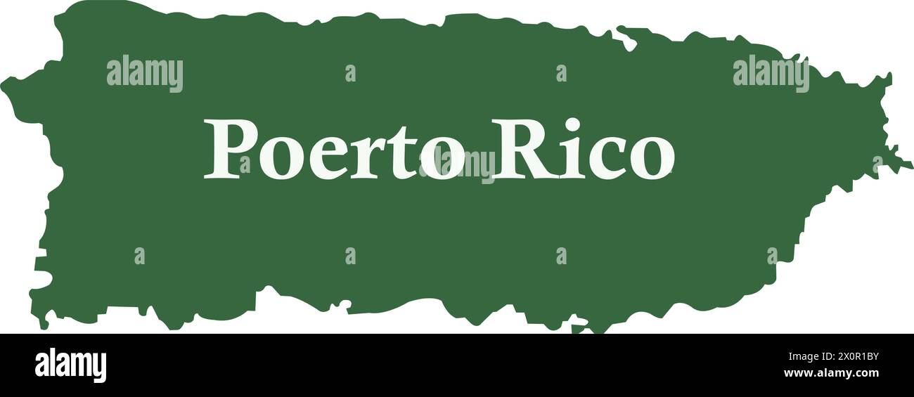 Poerto Rico map vector illustration symbol design Stock Vector Image ...