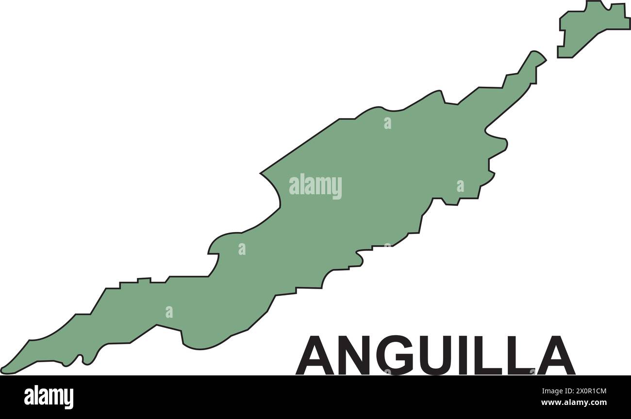 Anguilla map icon vector illustration design Stock Vector Image & Art ...