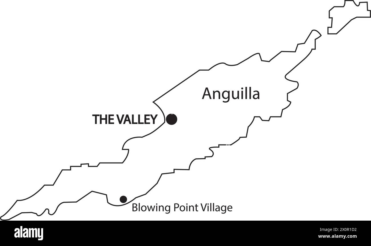 Anguilla map icon vector illustration design Stock Vector Image & Art ...