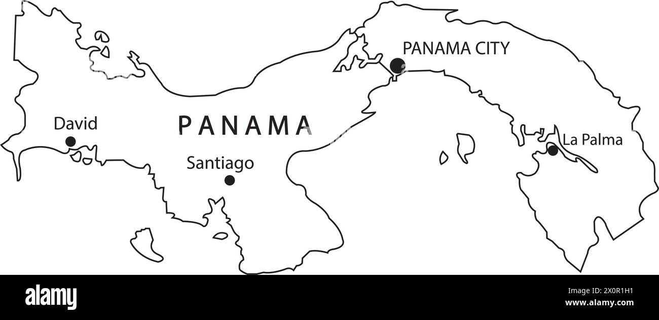 Panama map icon vector illustration simple design Stock Vector Image ...