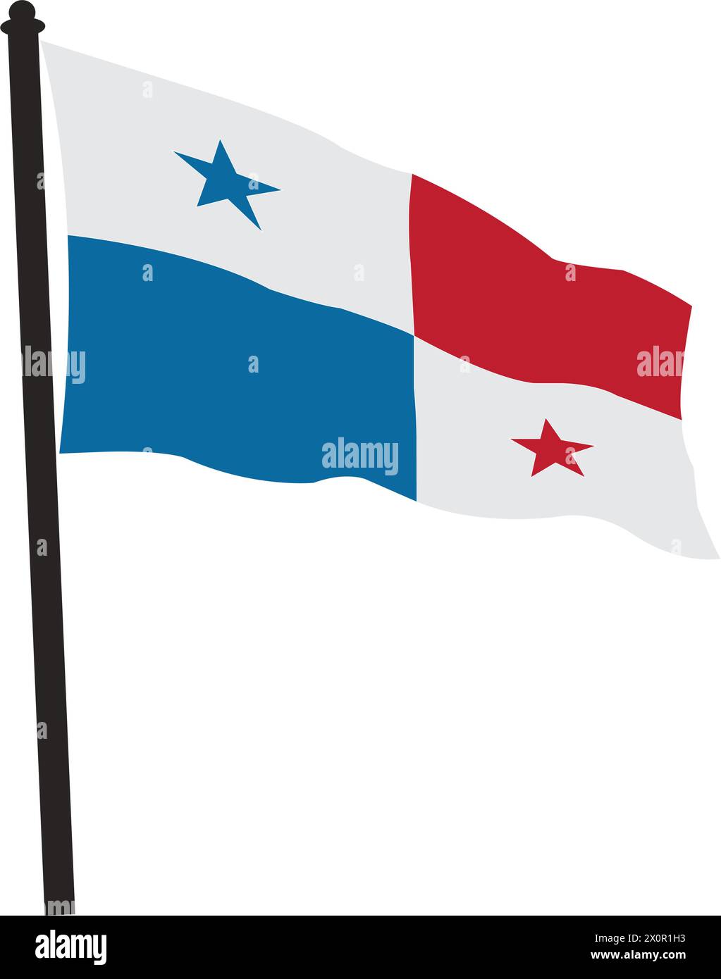 Panama flag vector isolated on white background Stock Vector Image ...