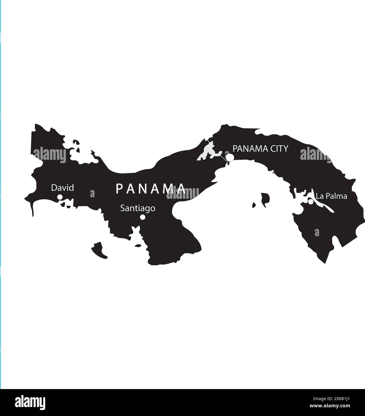 Panama map Stock Vector Images - Alamy