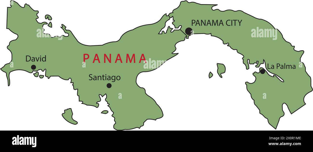 Panama map icon vector illustration simple design Stock Vector Image ...