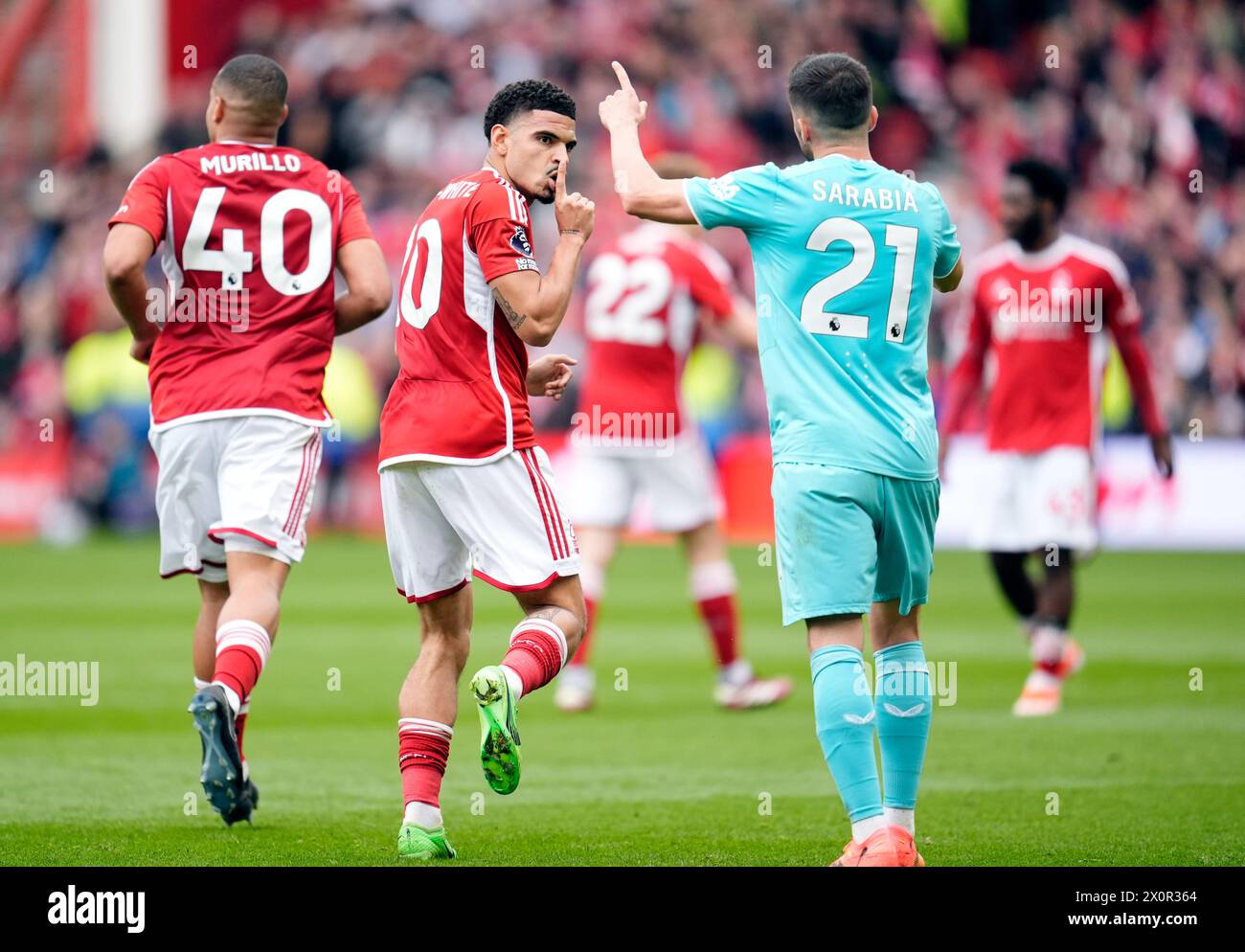 Nottingham Forest's Morgan Gibbs-White celebrates his sides first goal ...