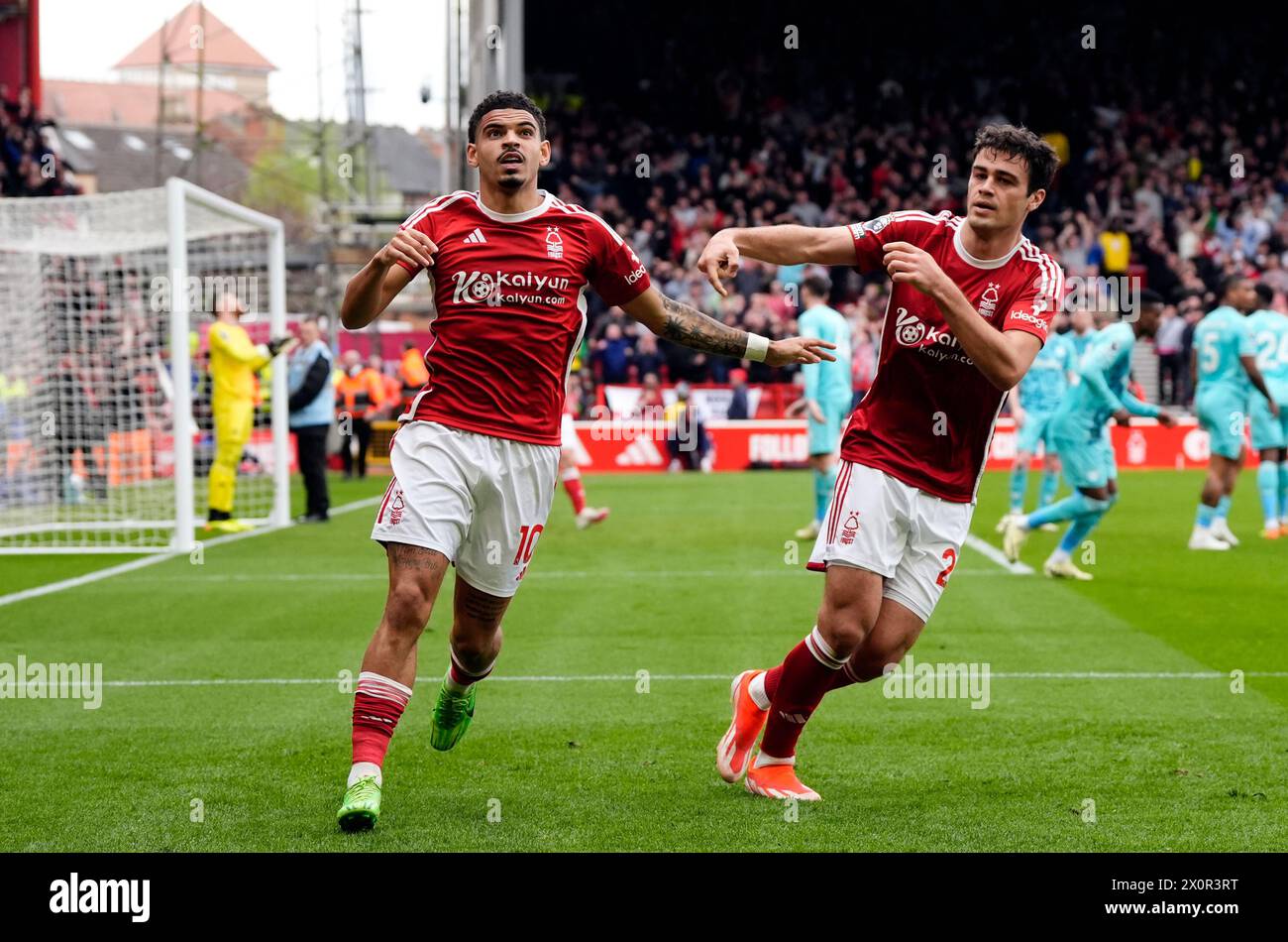 Nottingham Forest's Morgan Gibbs-White celebrates scoring his sides ...