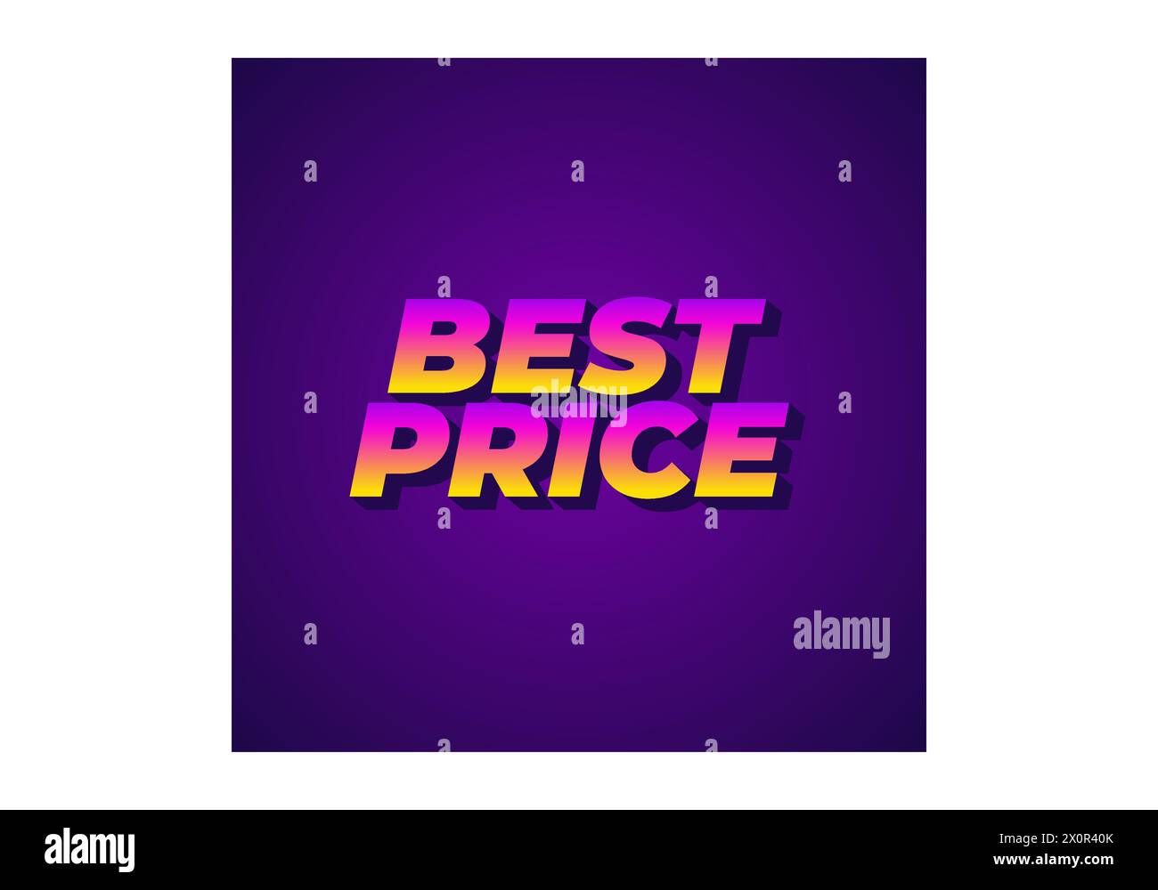 Best Price. Text effect design in 3D look with eye catching color Stock ...