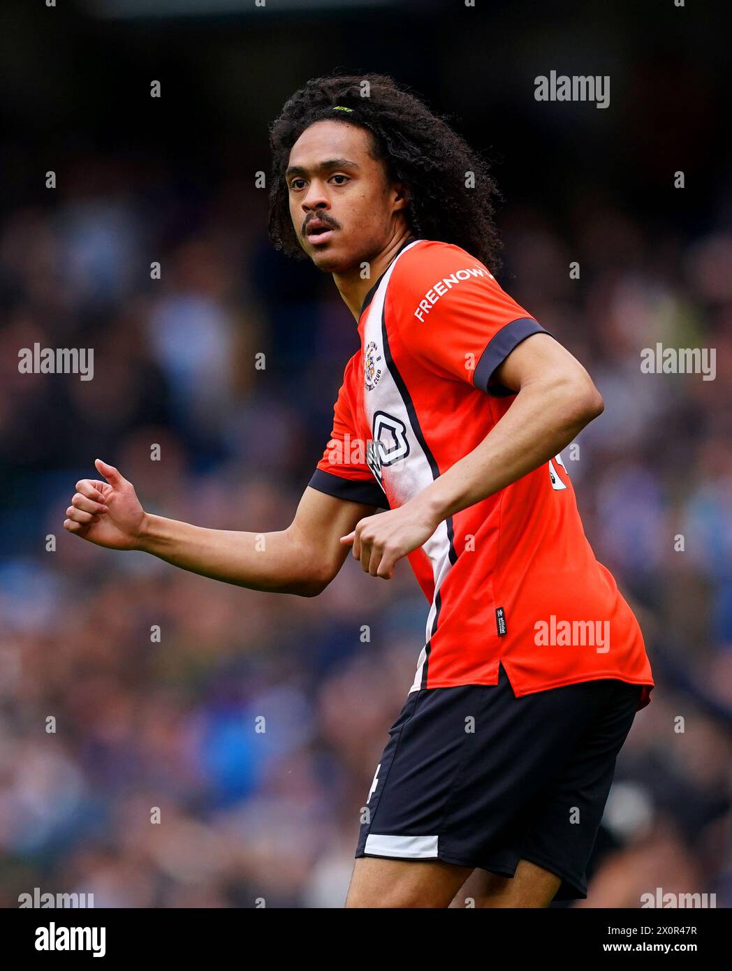 Luton Town's Tahith Chong during the Premier League match at the Etihad ...