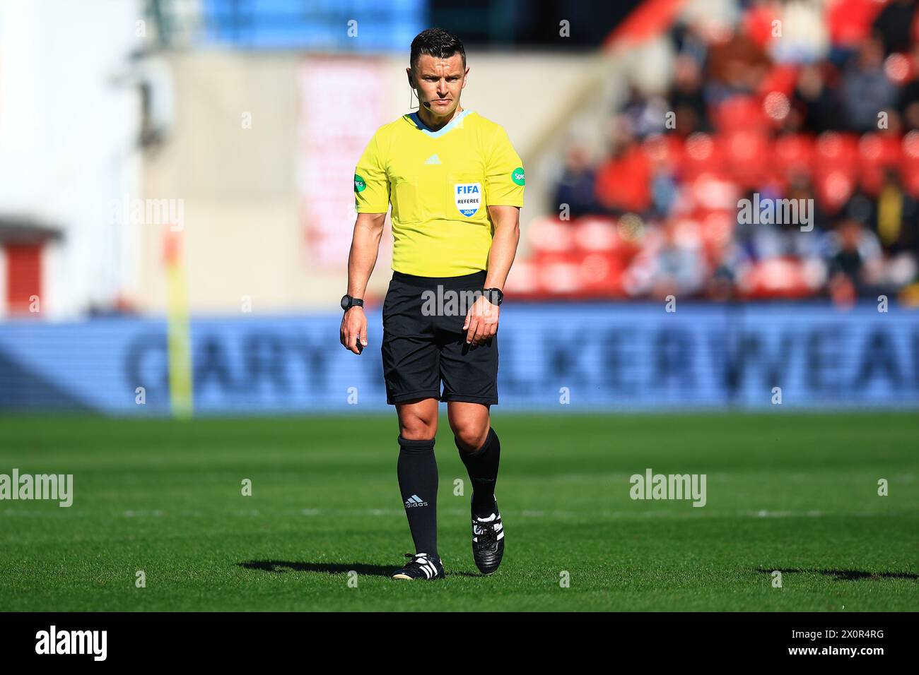 Pittodrie Stadium, Aberdeen, UK. 13th Apr, 2024. Scottish Premiership Football, Aberdeen versus ...