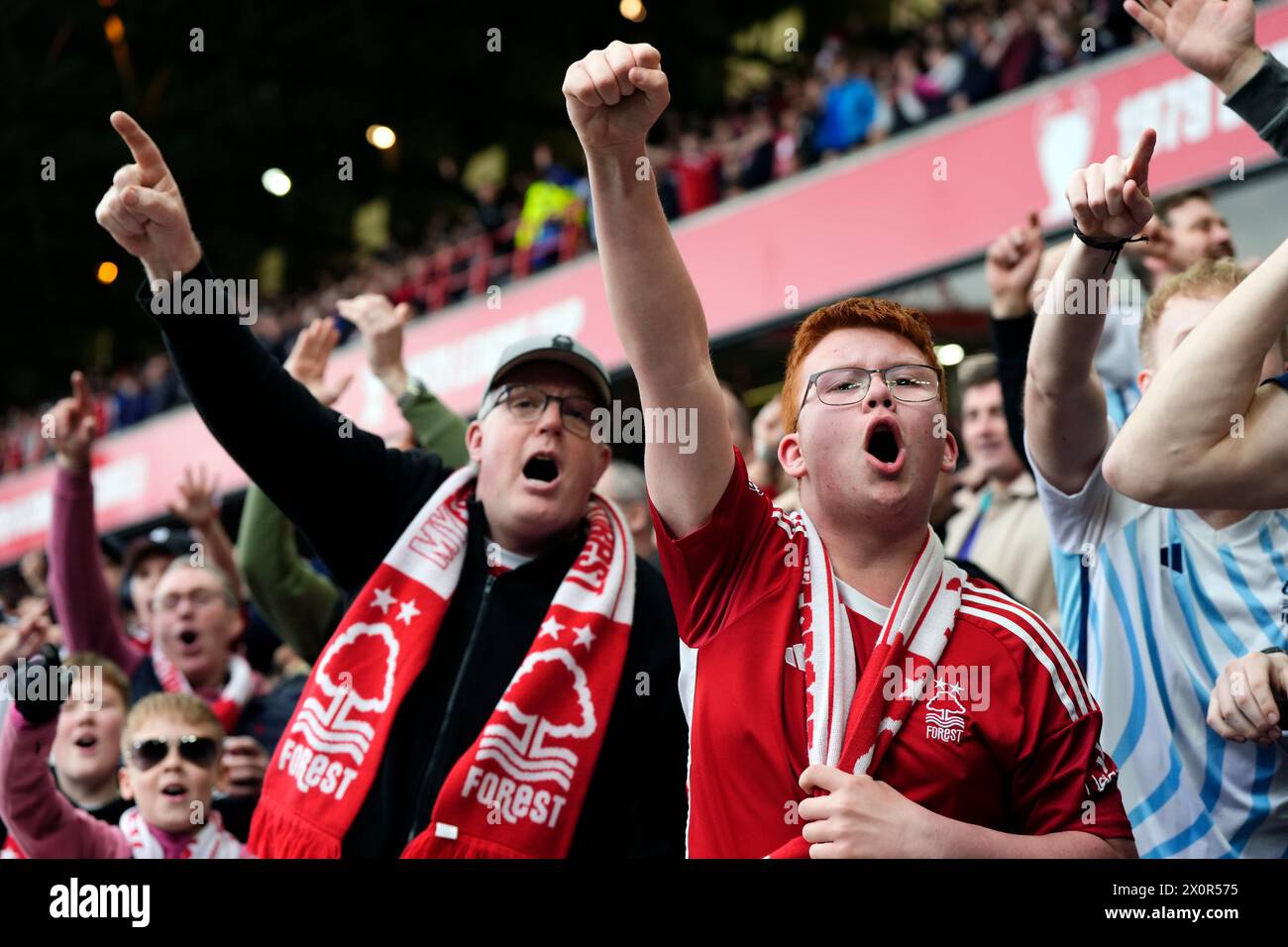 Nottingham Forest fans during the Premier League match at the City ...