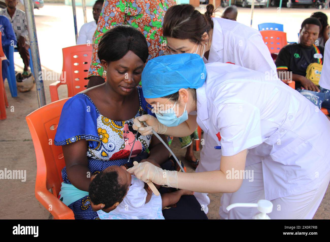 Lokossa, Benin. 12th Apr, 2024. Doctors of the 27th Chinese medical ...