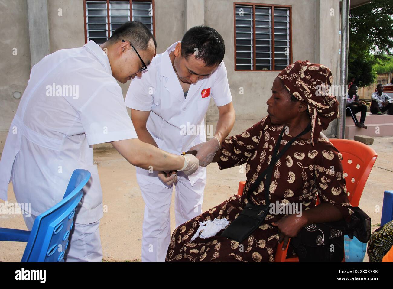 Lokossa, Benin. 12th Apr, 2024. Doctors of the 27th Chinese medical ...