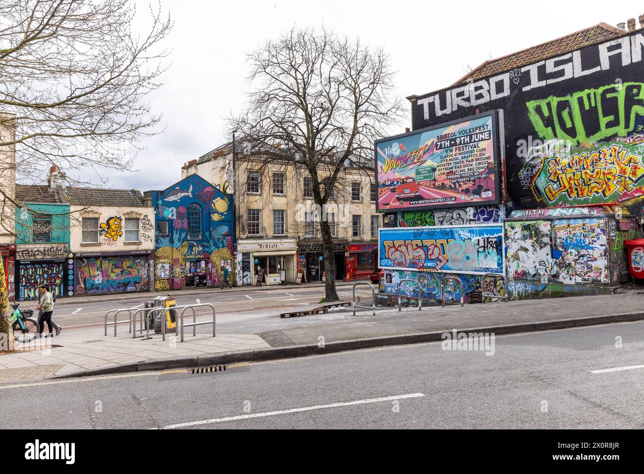 Contemporary Street Art - urban graffiti on walls in Stokes Croft ...