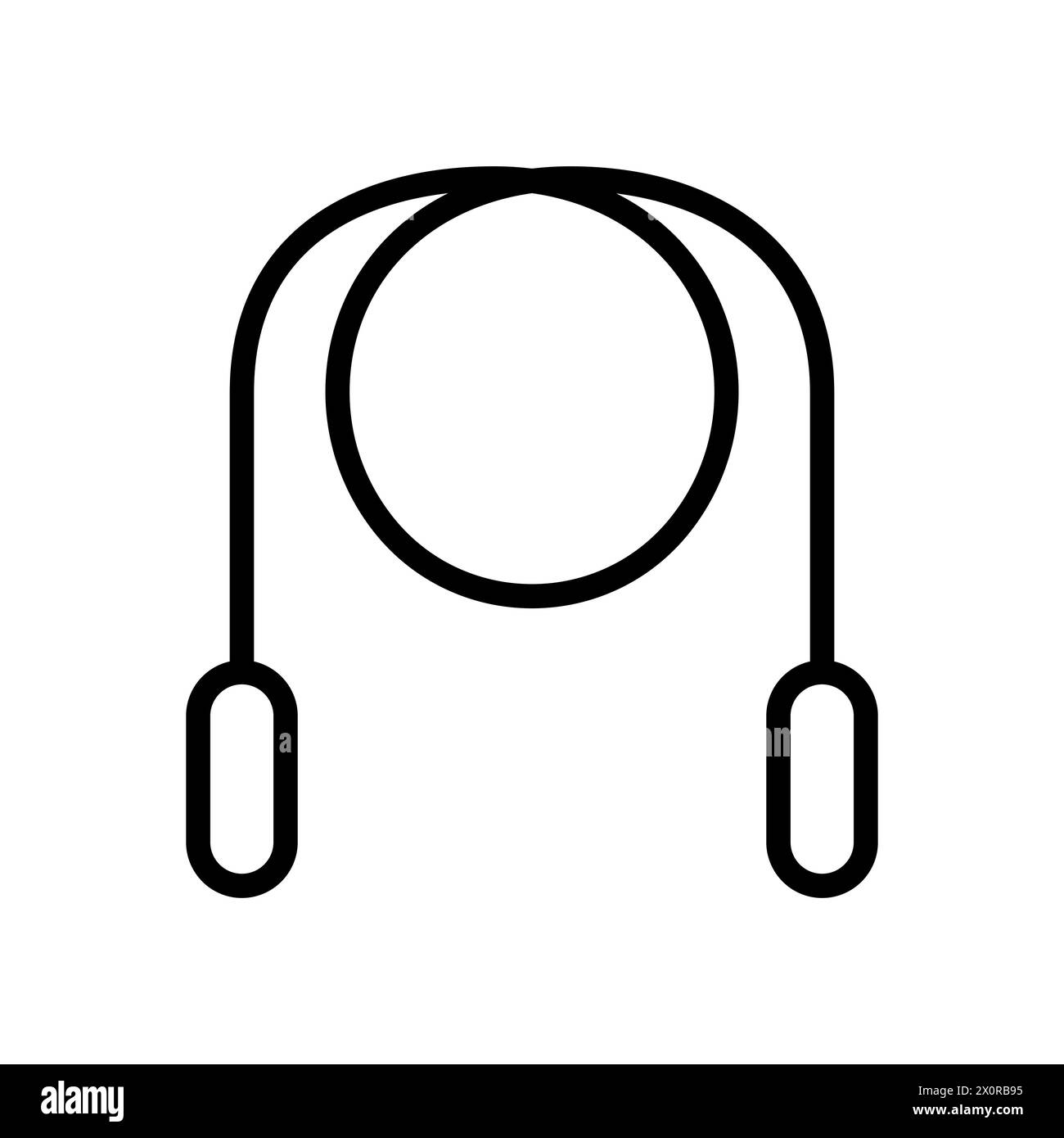 Jump Rope outline vector icon isolated Stock Vector Image & Art - Alamy