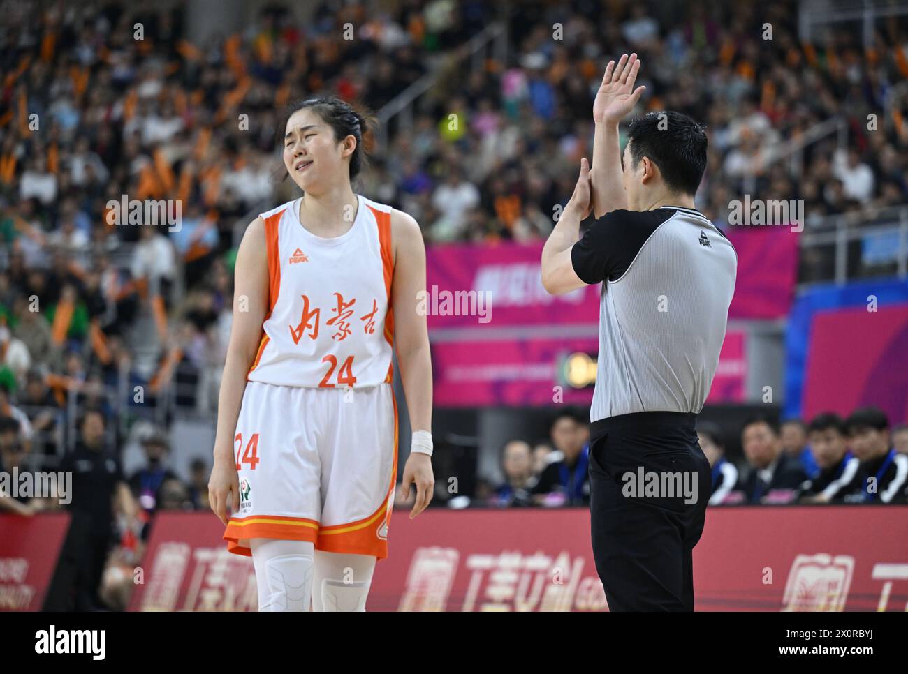 Hohhot, China's Inner Mongolia Autonomous Region. 13th Apr, 2024. Pan Zhenqi (L)of Inner ...