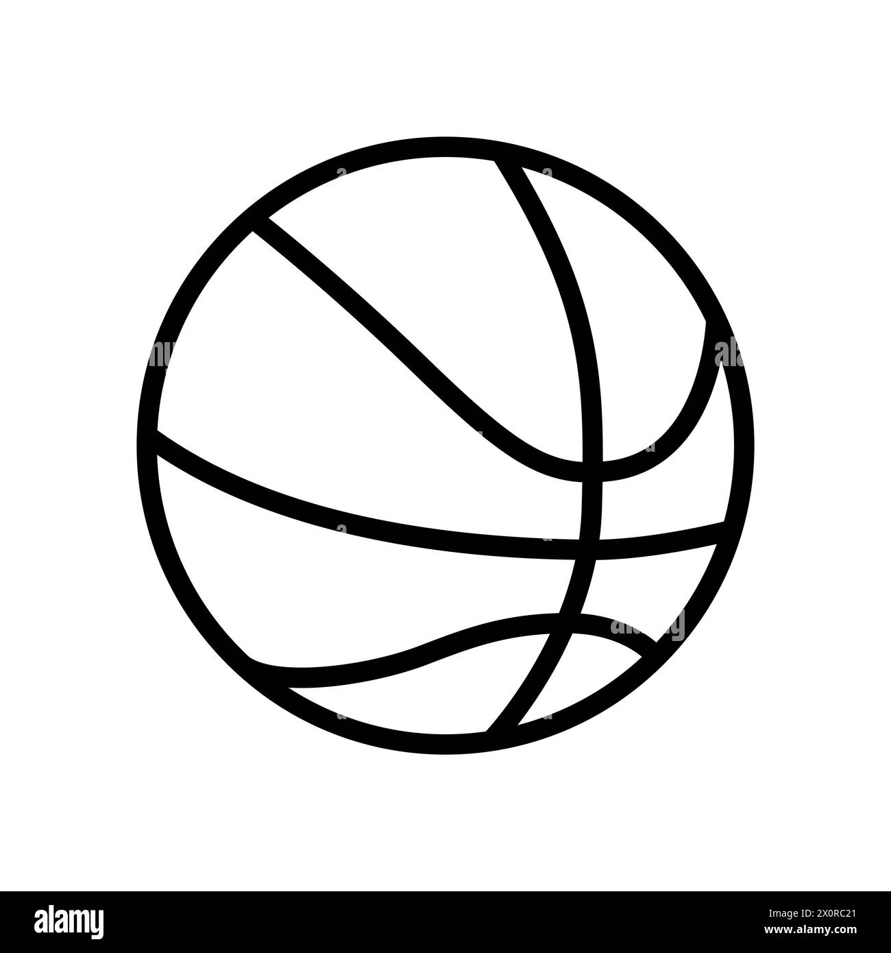 Ball outline vector icon isolated Stock Vector Image & Art - Alamy