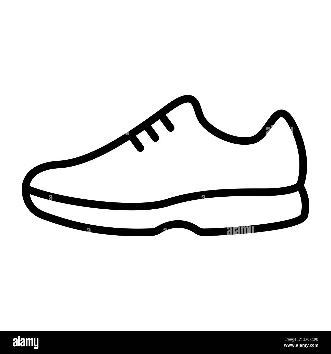 Sneakers shoes line icon Stock Vector Images - Alamy