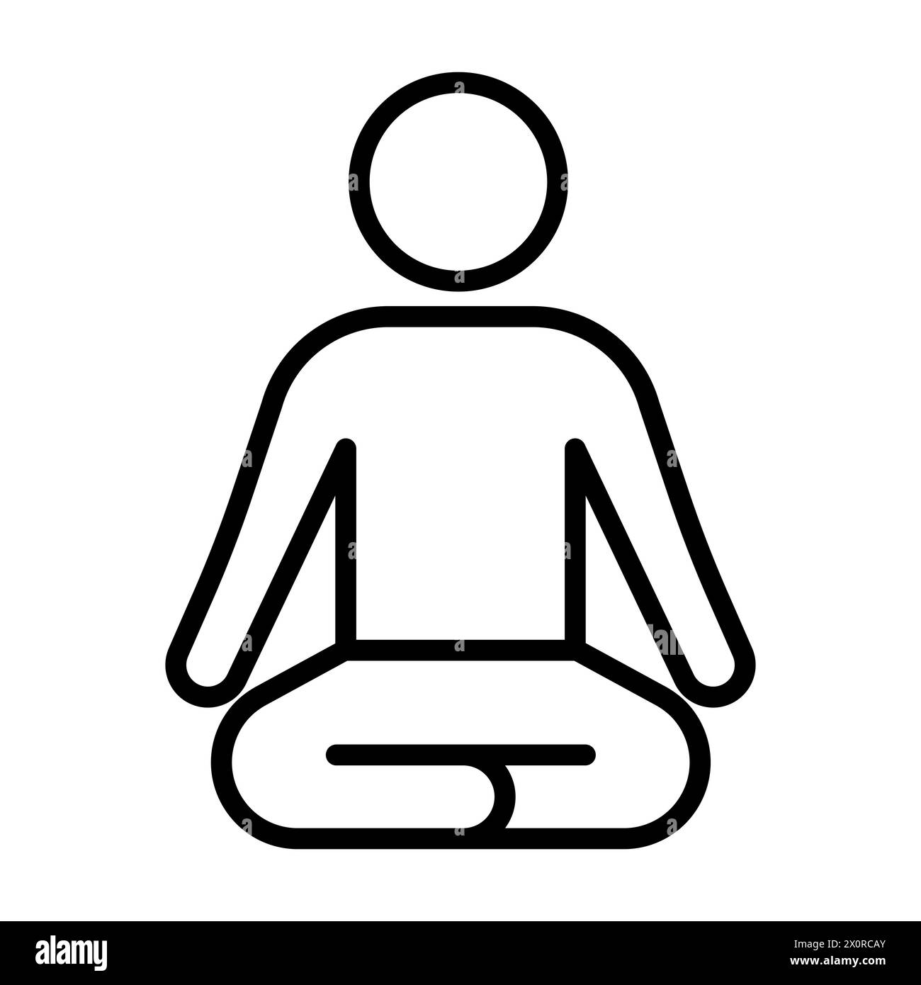 Yogi outline vector icon isolated Stock Vector Image & Art - Alamy