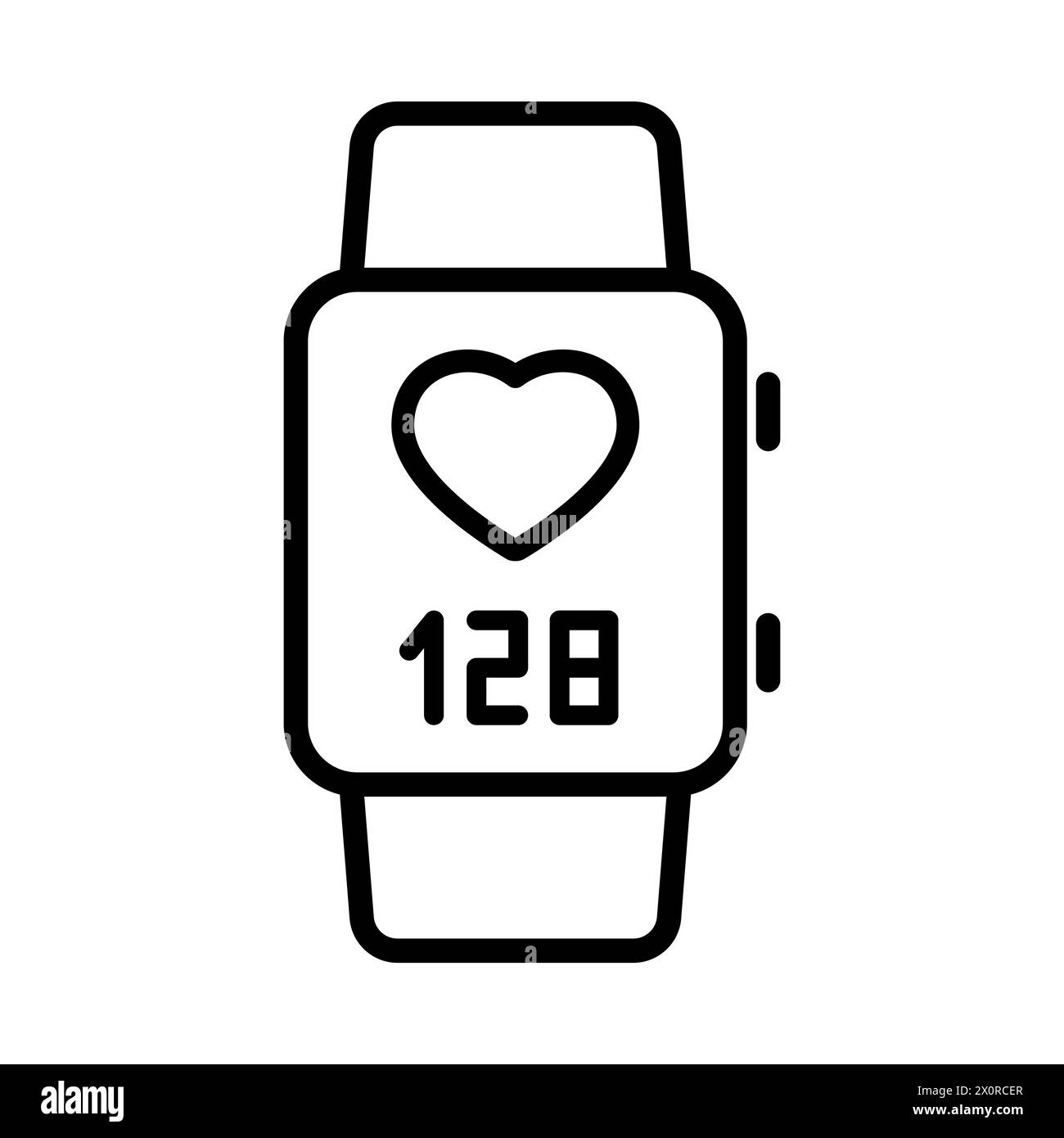 Gym smartwatch icon outline Cut Out Stock Images & Pictures - Alamy