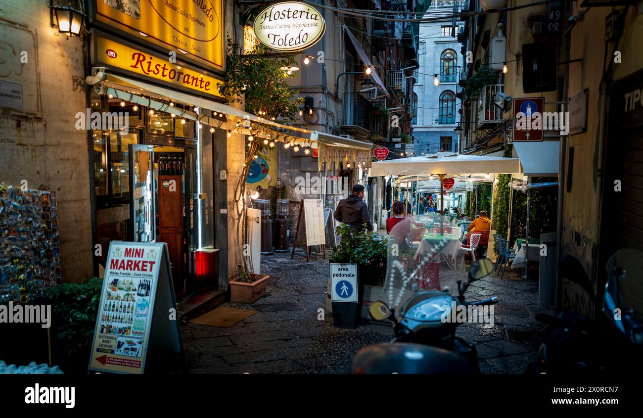 Street photography in the Spanish Quarter, Naples, Italy Stock Photo ...