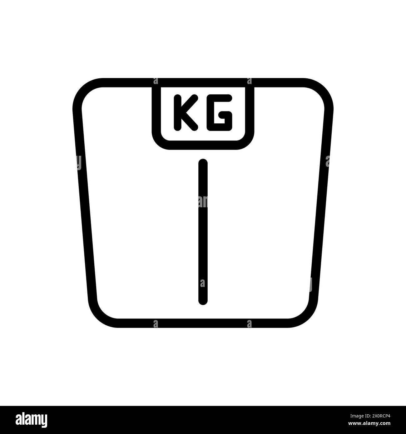 Scales outline vector icon isolated Stock Vector Image & Art - Alamy