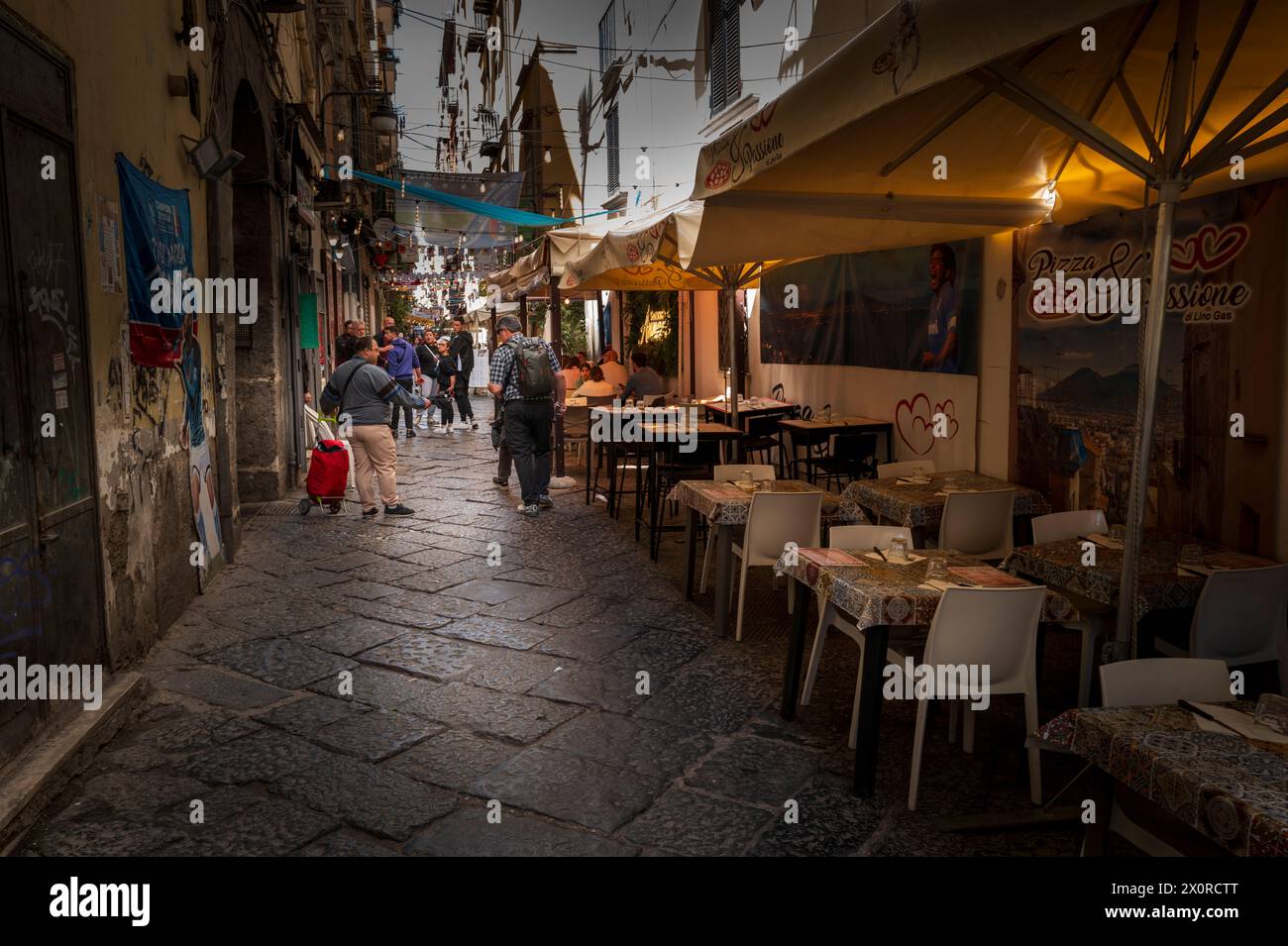 Street photography in the Spanish Quarter, Naples, Italy Stock Photo ...