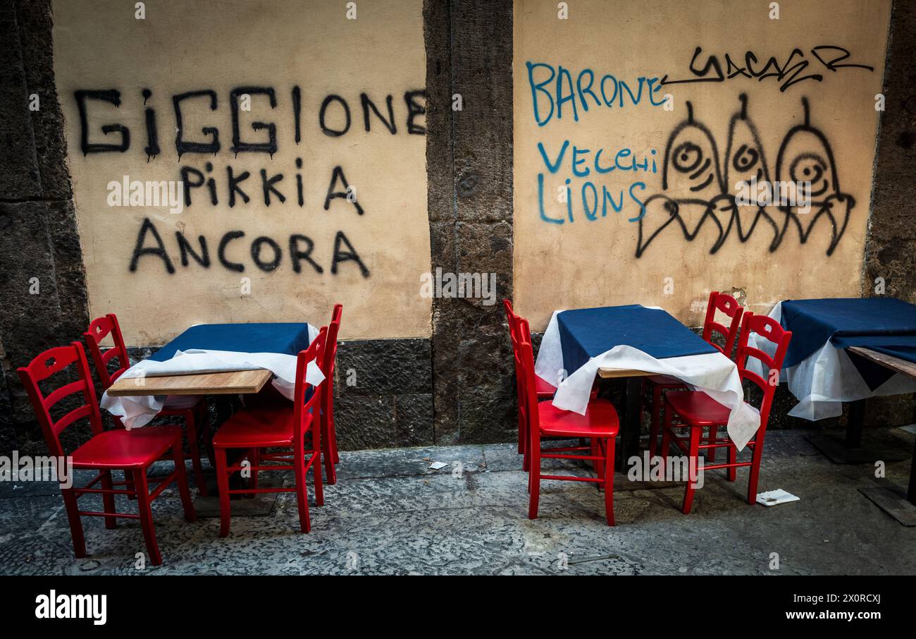 Street photography in the Spanish Quarter, Naples, Italy Stock Photo ...