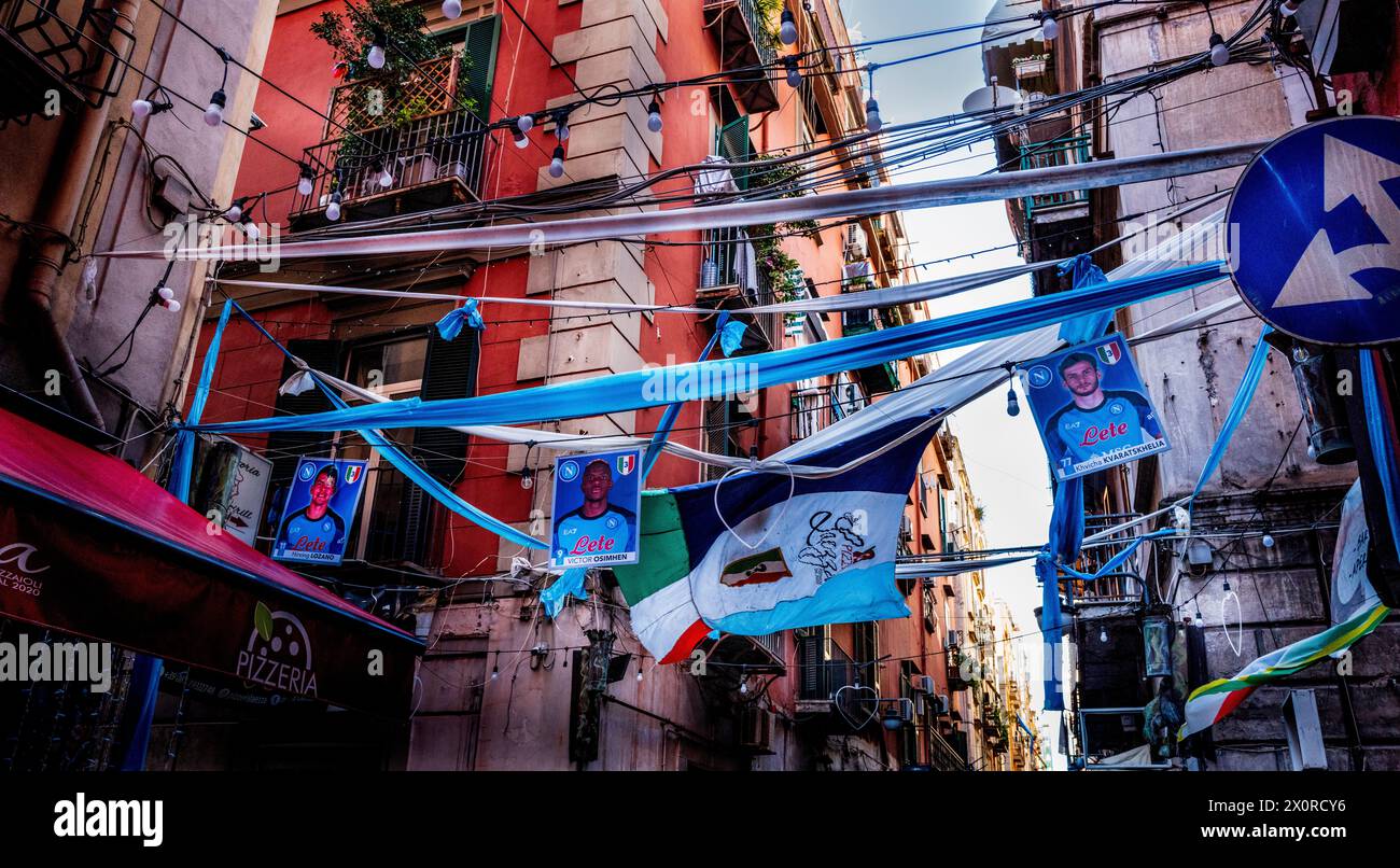 Street photography in the Spanish Quarter, Naples, Italy Stock Photo ...