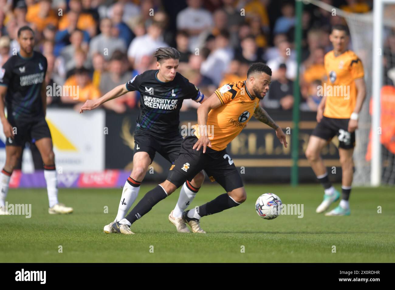 Cambridge, England. 13th Apr 2024. George Dobson of Charlton Athletic ...