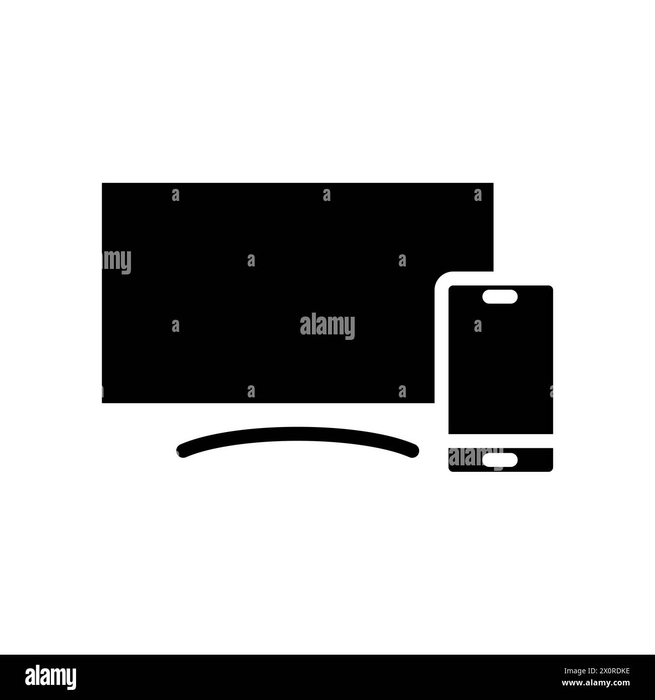 Tv smartphone Stock Vector Images - Alamy