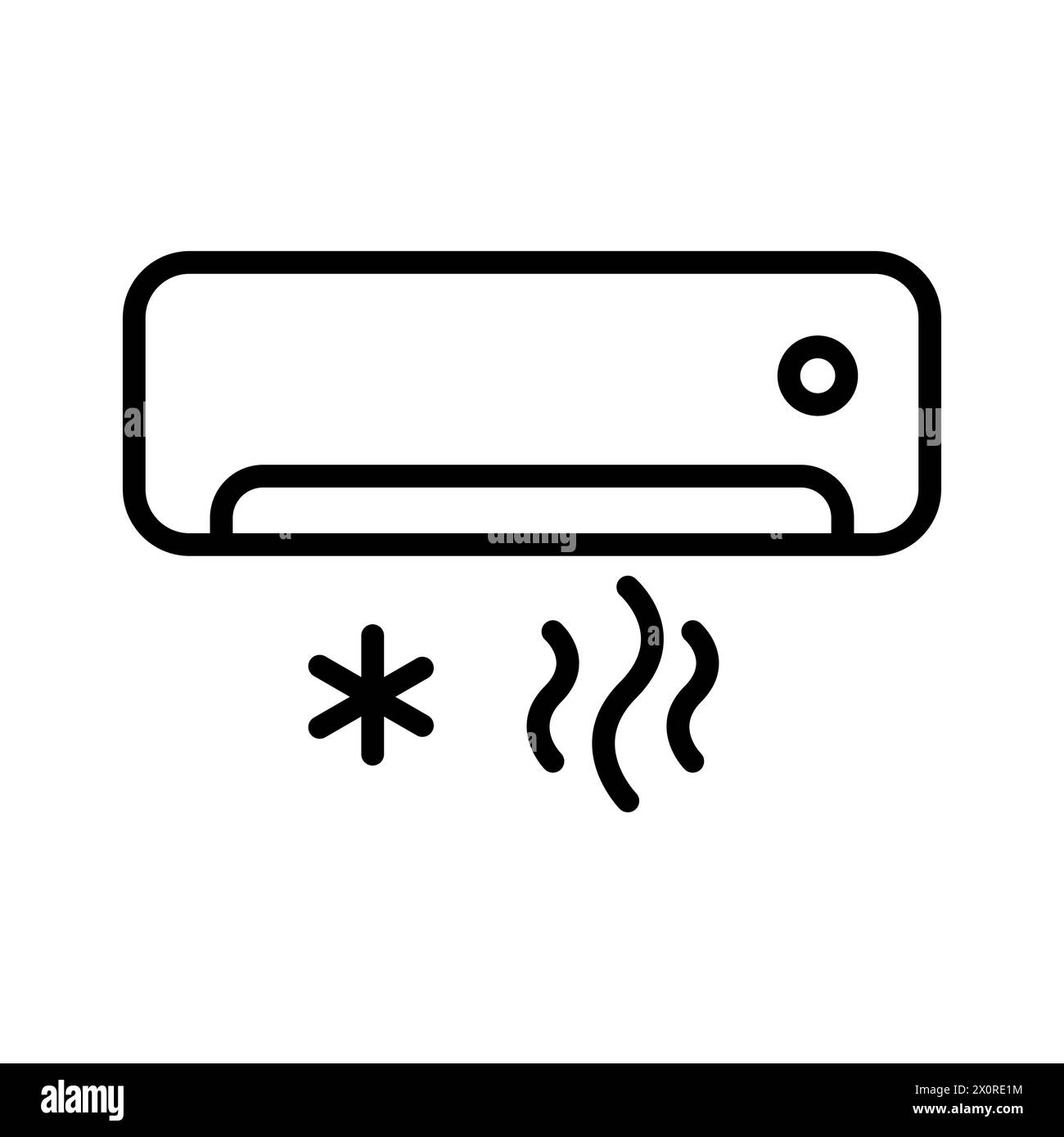 Fan heater icon outline hi-res stock photography and images - Alamy