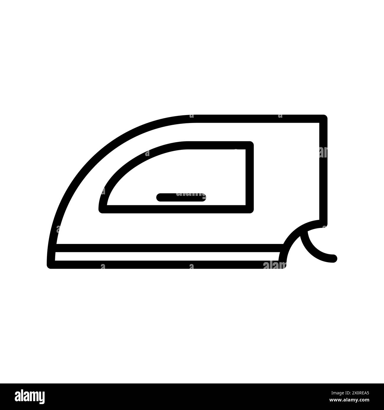Electric iron icon linear Cut Out Stock Images & Pictures - Alamy
