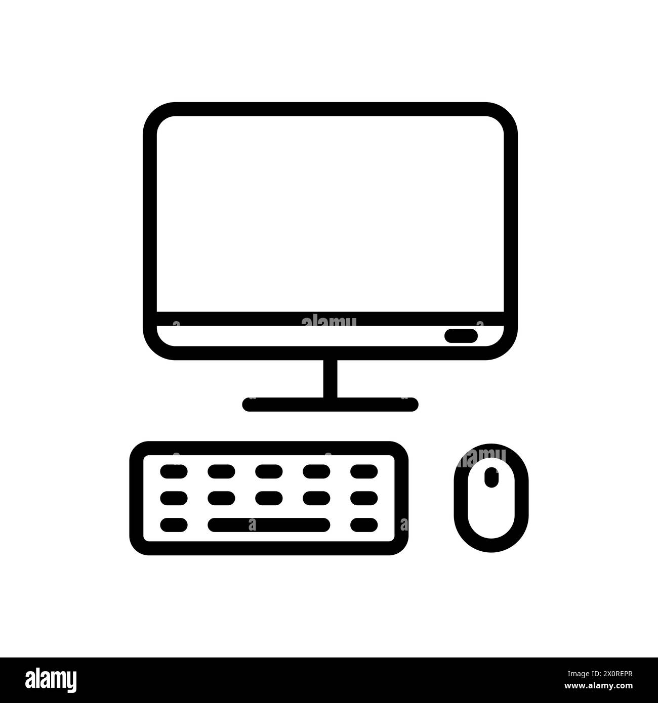 Business workplace wireless keyboard Black and White Stock Photos ...