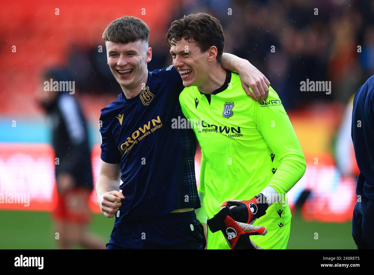 Pittodrie Stadium, Aberdeen, UK. 13th Apr, 2024. Scottish Premiership Football, Aberdeen versus ...