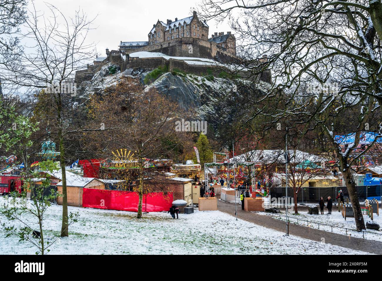 Christmas 2022 - entrance to Festive Family Funfair, with Edinburgh ...