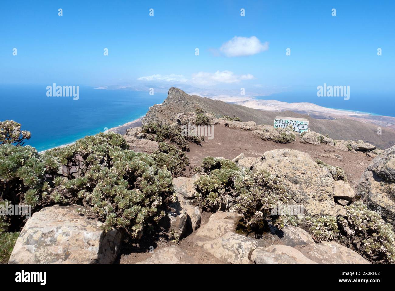 View from the summit of Pico de la Zarza, the highest point in ...