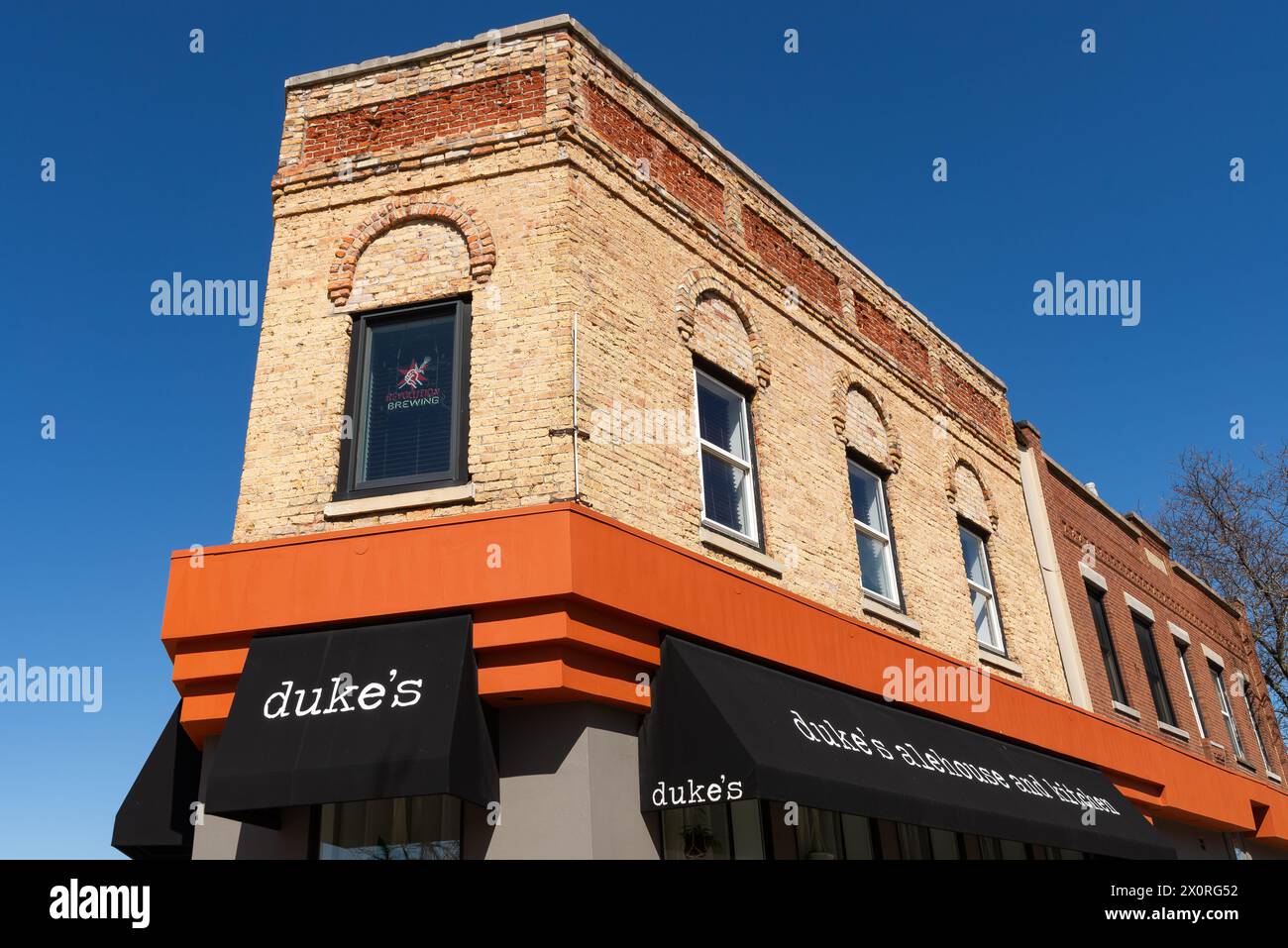 Crystal Lake, Illinois - United States - April 8th, 2024: Downtown ...