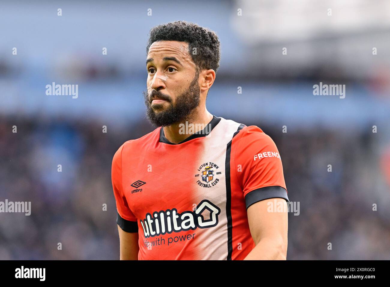 Andros Townsend of Luton Town, during the Premier League match ...