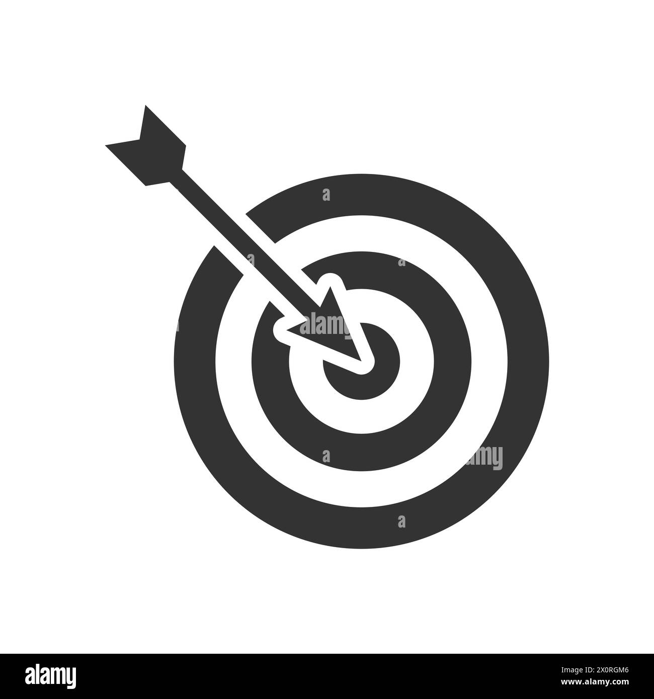 Target glyph vector icon isolated Stock Vector Image & Art - Alamy
