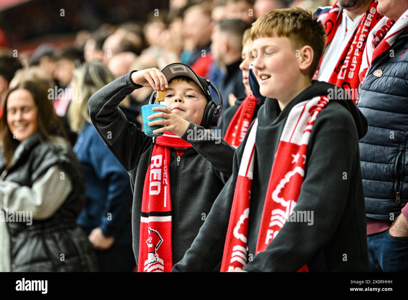The City Ground, Nottingham, UK. 13th Apr, 2024. Premier League ...
