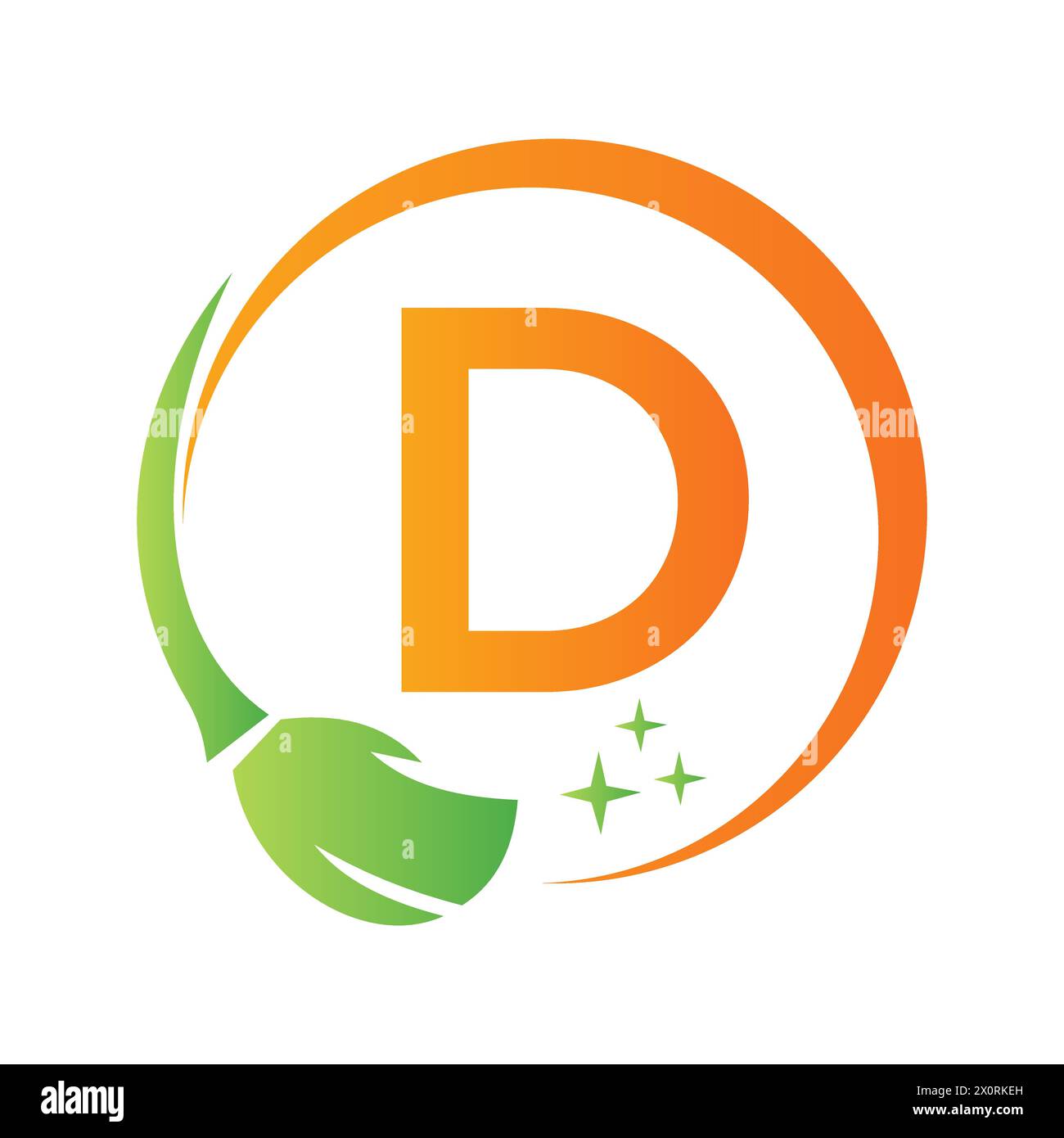 House Clean Logo On Letter D With Clean Brush and Water Symbol. Maid ...