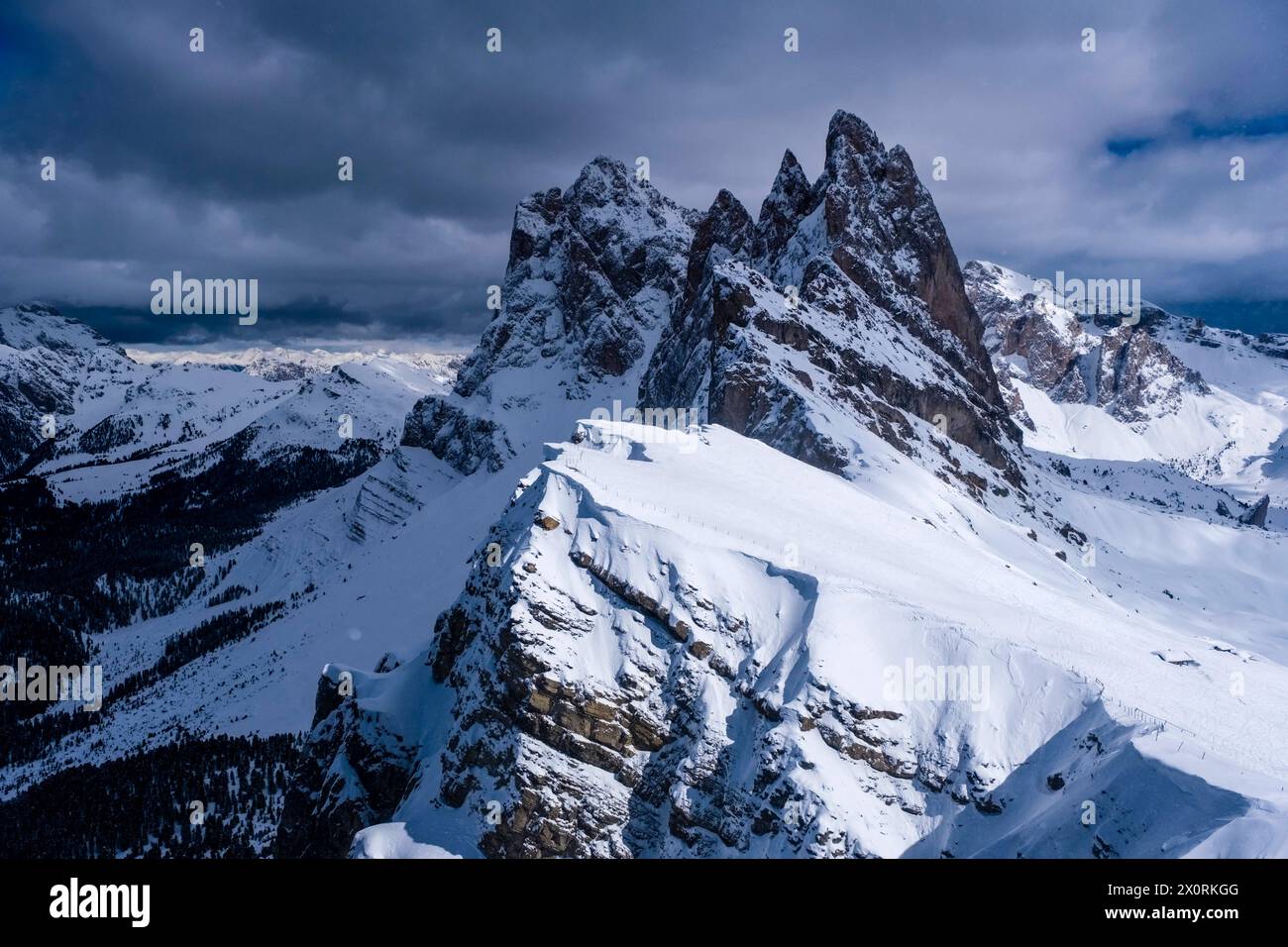 Dolomites odle geisler group covered hi-res stock photography and ...