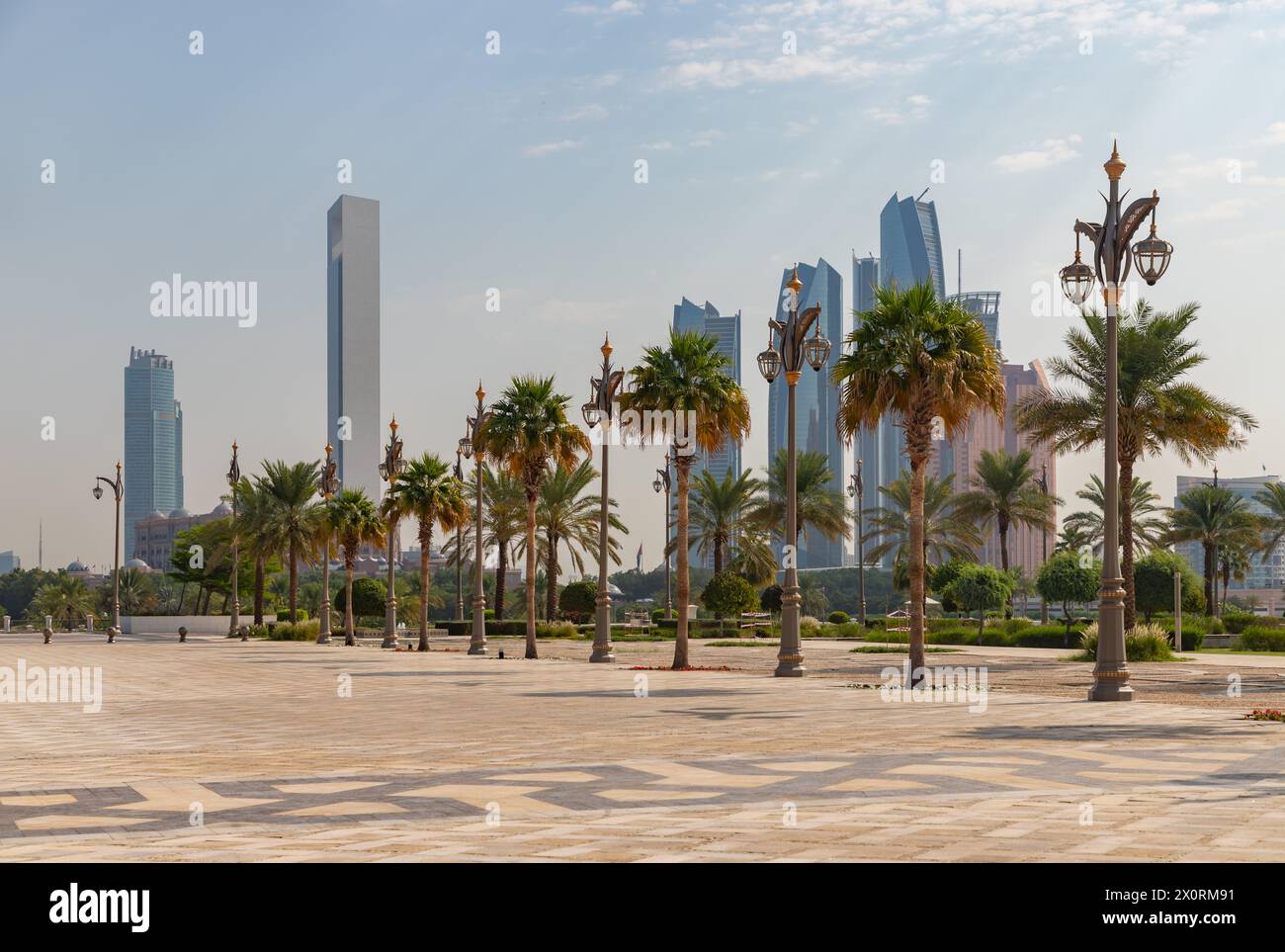 A picture of the Qasr Al Watan gardens overlooking the St. Regis Abu ...