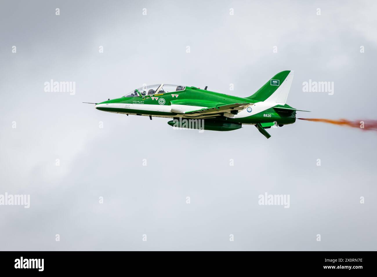 Royal Saudi Air Force - Saudi Falcons, airborne at the 2023 Royal ...