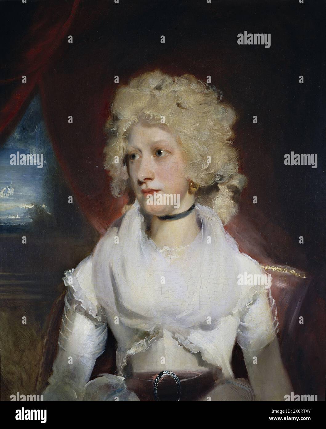 Miss Martha Carr, c. 1789, portrait by Thomas Lawrence Stock Photo - Alamy